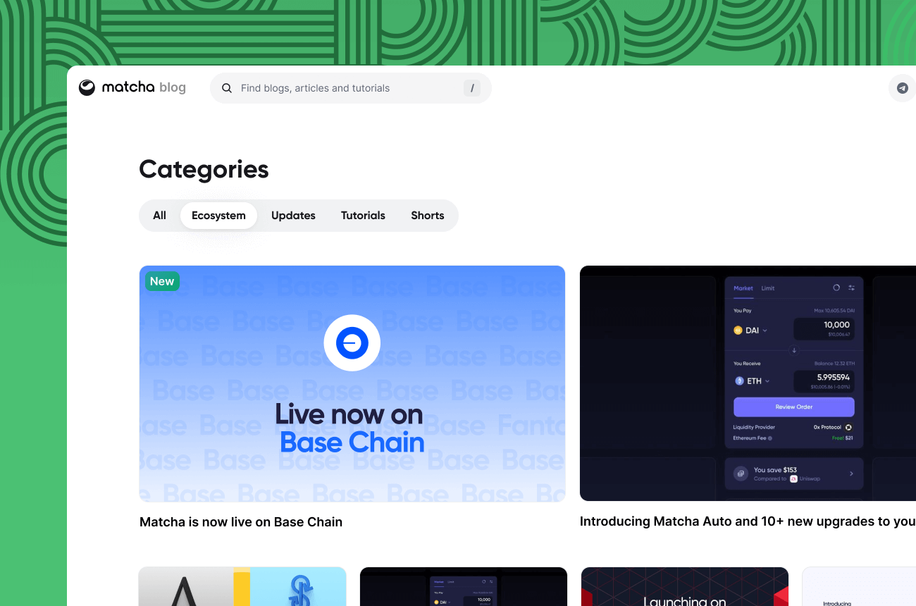 Matcha Blog – Categories